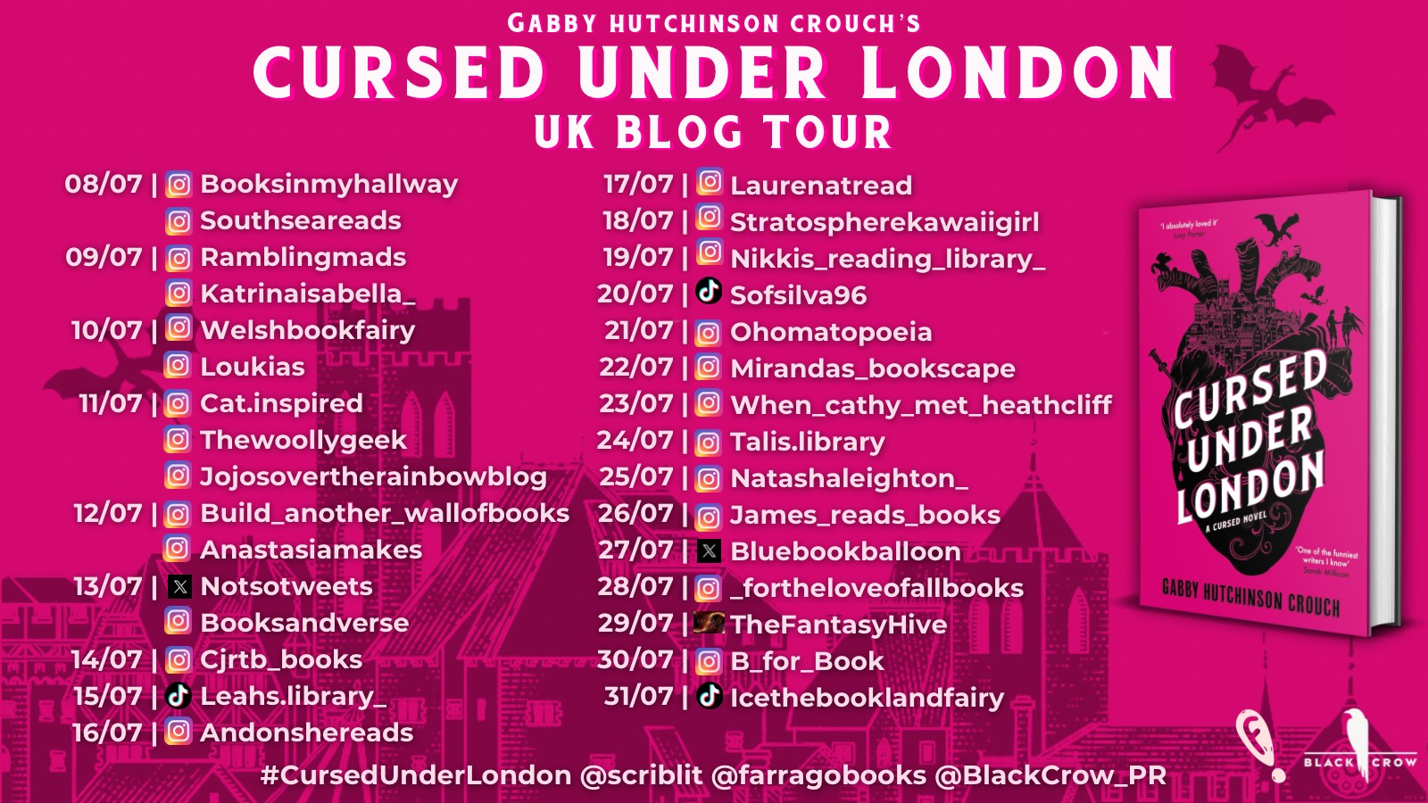CURSED UNDER LONDON by Gabby Hutchinson Crouch (BOOK REVIEW) | Fantasy-Hive